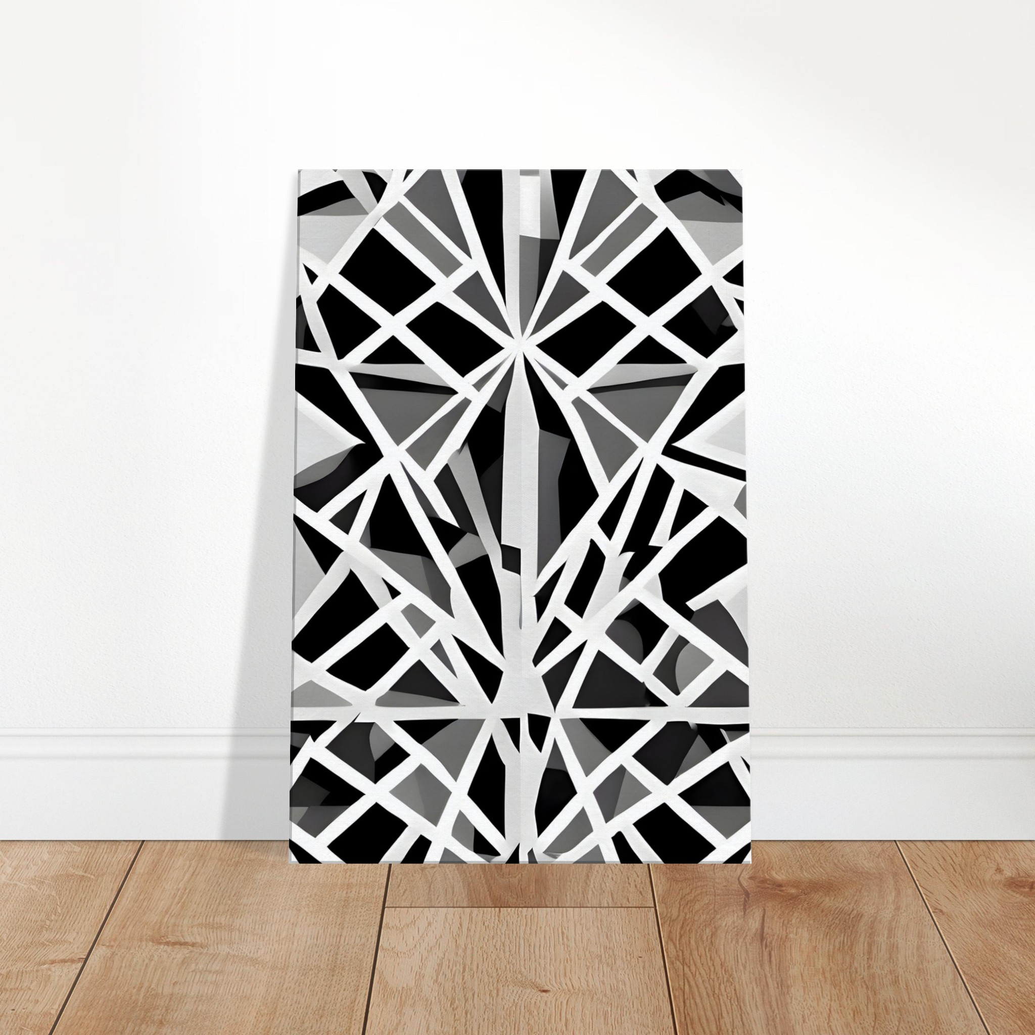 Grayscale Abstract Canvas Wall Art Collection – Modern Minimalist Décor ...