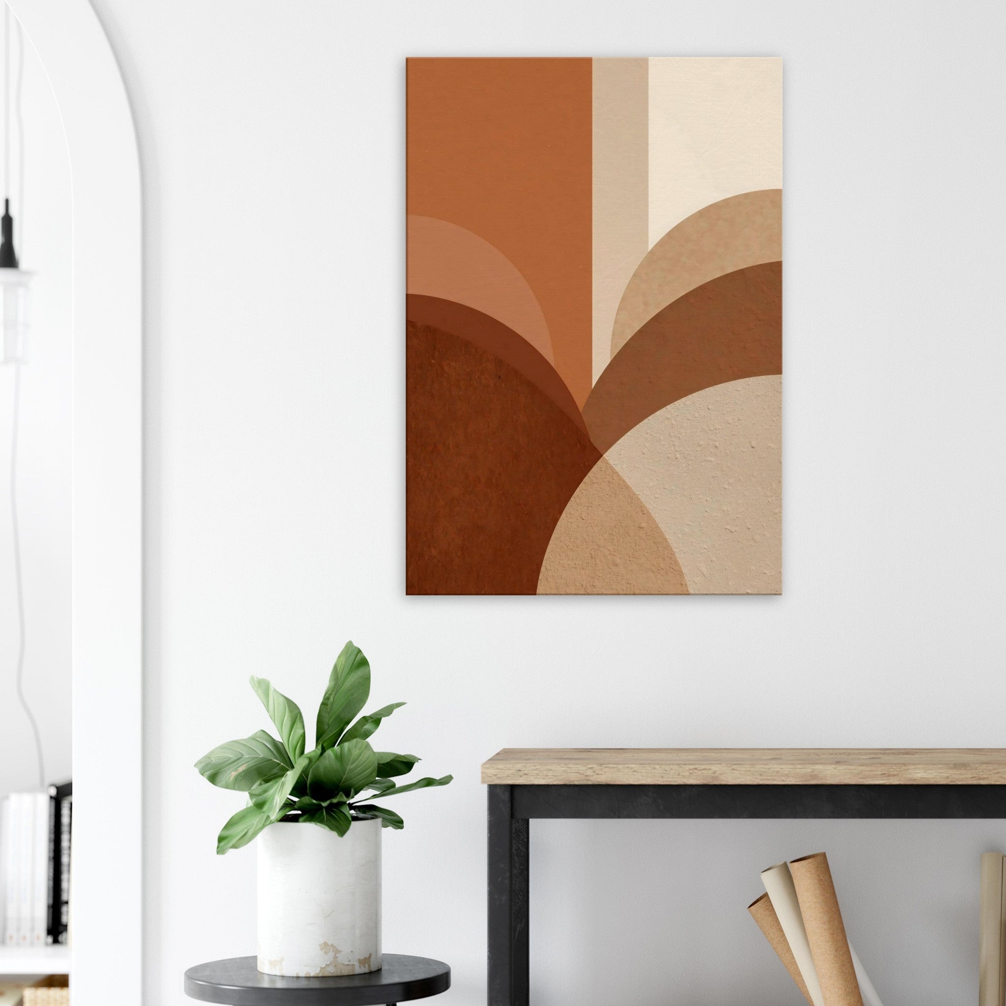 Earthy Tones - Modern Earth-Inspired Canvas Wall Art Collection ...